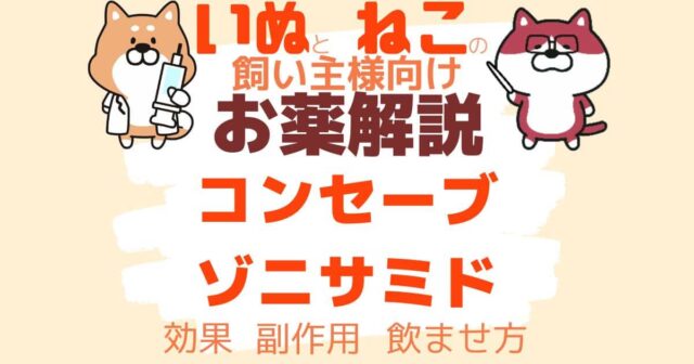 【獣医執筆】コンセーブエピレス、ゾニサミドの効果や副作用、飲ませ忘れ時の対処法について解説します! どこでも獣医学~ドコジュウ~