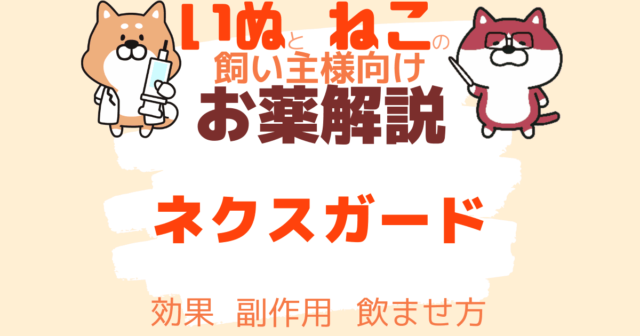 【獣医執筆】ネクスガードの効果や副作用、飲ませ忘れ時の対処法について解説します！ どこでも獣医学～ドコジュウ～